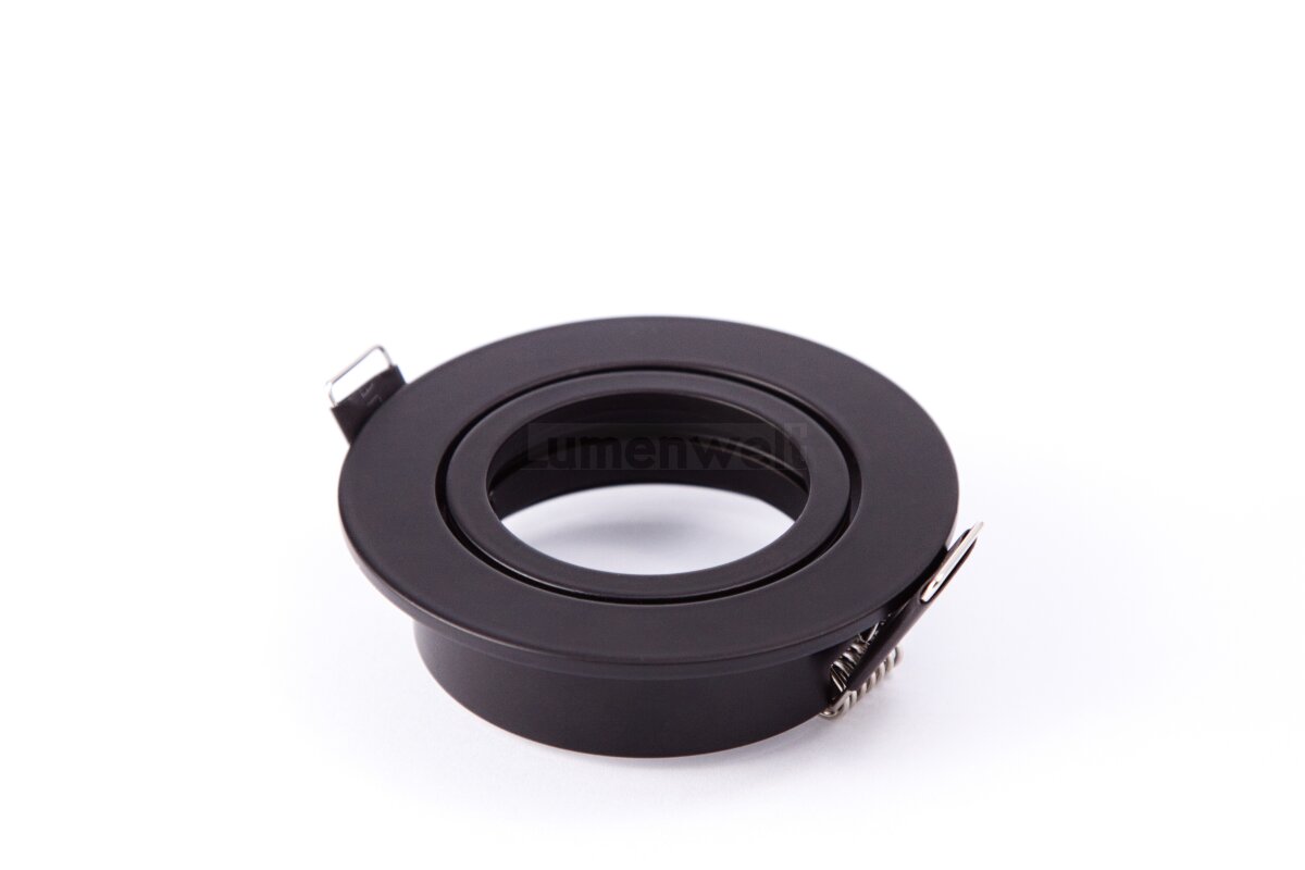 Lumenwelt Einbaurahmen MR16 Rund - Schwarz, 9,99